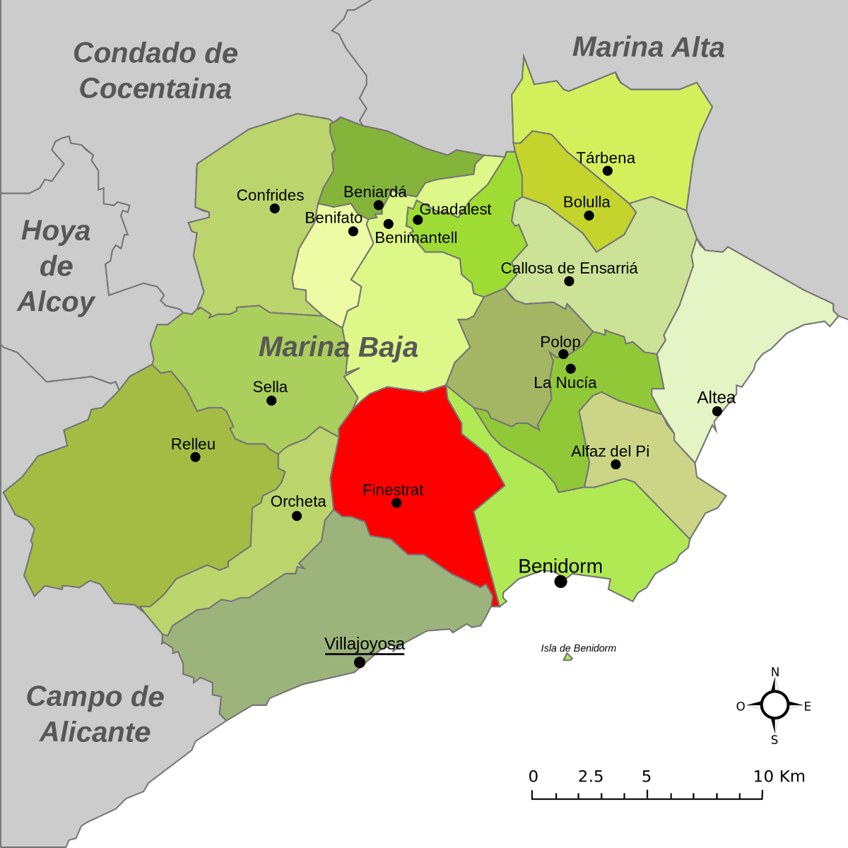 Finestrat (Benidorm): prestižní oblast pro život a podnikání ve Španělsku